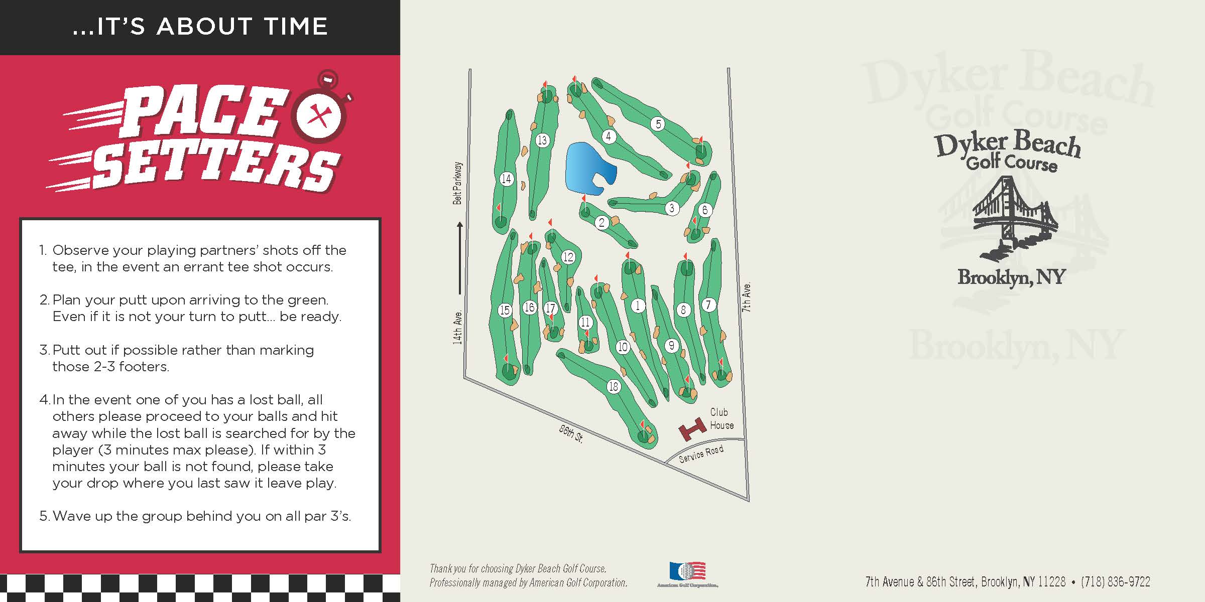 Course Layout & Scorecard | Dyker Beach Golf Course